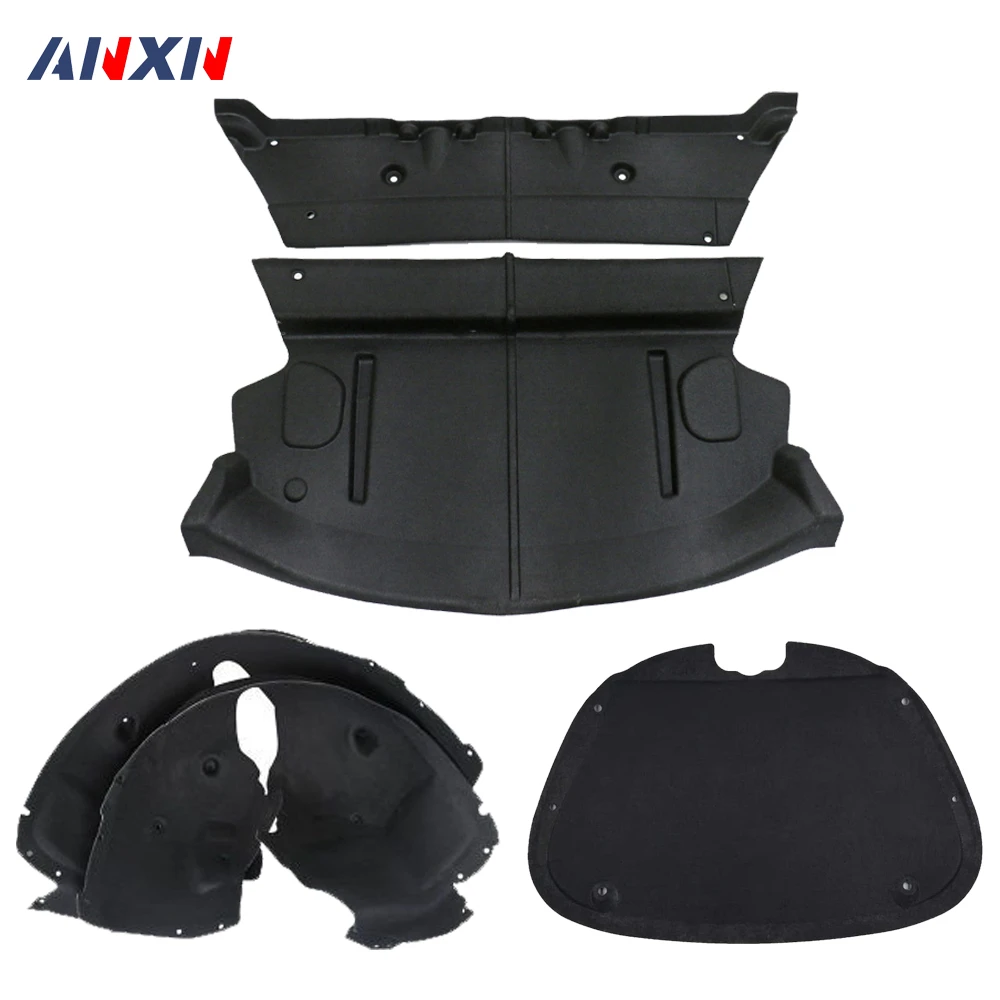 2pcs Front Wheel Sound Deadening Mats For Tesla Model 3 Y Trunk Hood ...