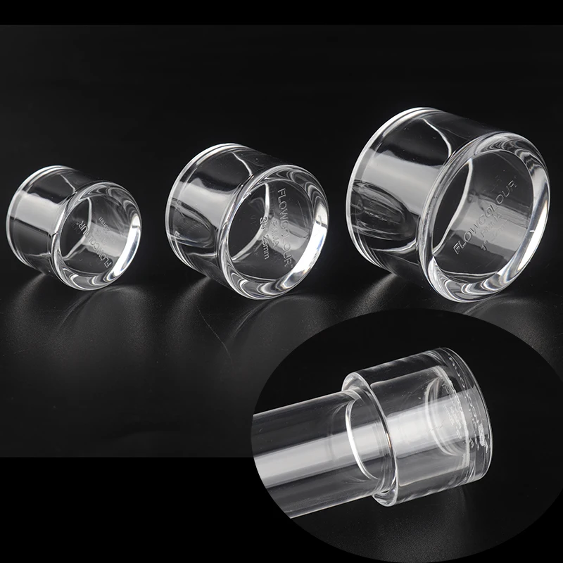 Transparent Acrylic End Cap Pipe Connector | Acrylic Garden Joint ...