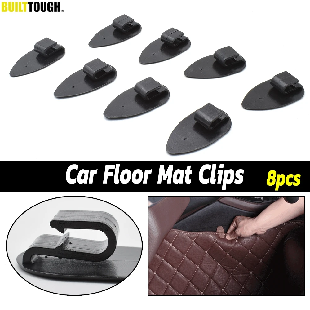 8x Universal Car Floor Mats Anti-slip Clips Auto Carpet Fixing Grips ...