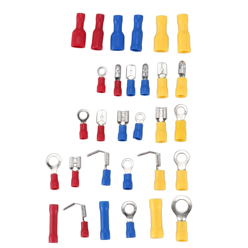 1000Pcs Assorted Car Electrical Wire Terminals Insulated Crimp ...