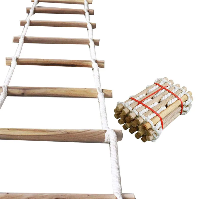 3M-5M-Wooden-Rope-Ladder-Home-Lifeline-Ladder-Outdoor-Round-Nylon-Soft ...