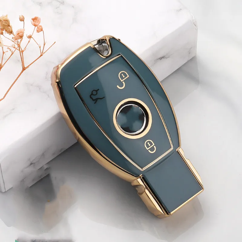 Car Key Case Cover Key Bag For Mercedes Benz A B C S Class Amg Gla Cla ...
