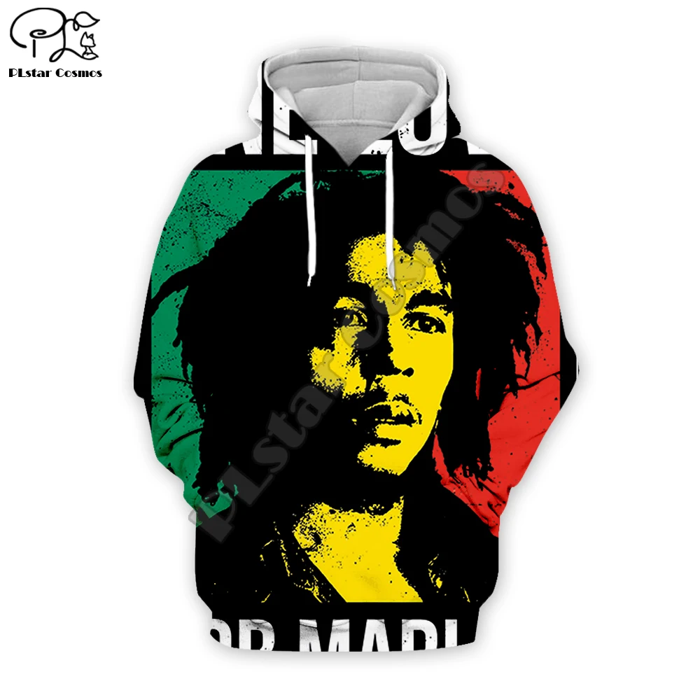PLstar Cosmos Reggae Bob Marley chándal Casual nueva moda Hip Hop 3D ...