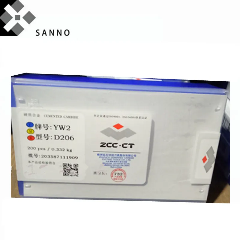 Cnc 카바이드 용접 인서트, 브레이징 인서트, 절삭 공구 블레이드 팁, YT5 D208 / YW1 / YW2 / YG8 / YG6 / YT14 / YT15 D206 ...