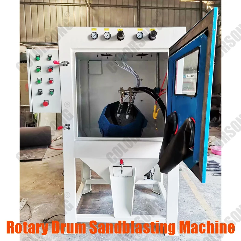 Automatic-Drum-Sandblaster-Machine-Cabina-Para-Sand-blast-Automatic ...