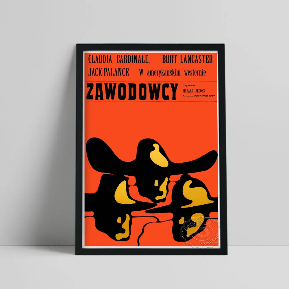 Vintage-1966-Polish-Movie-Print-Poster-The-Professionals-Publicity ...