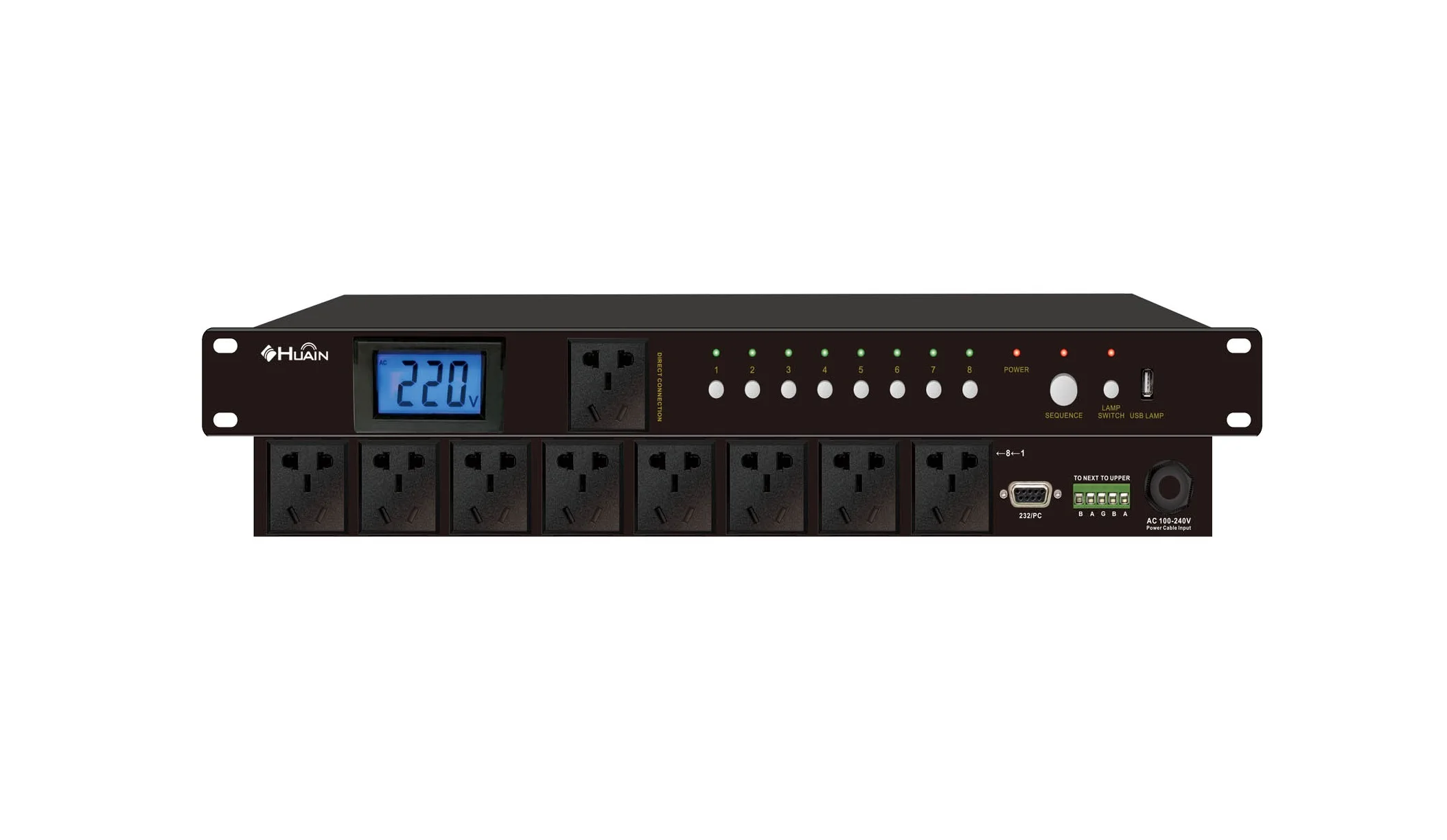 Power Sequencer 8 Channel Amplifier Power Sequencer Controller Dj Equipment Professional Sound ...