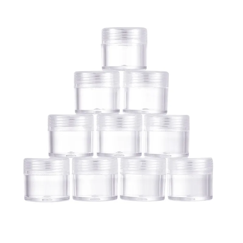 40pcs-Clear-Column-Plastic-Bead-Rhinestone-Storage-Containers-Bottles ...