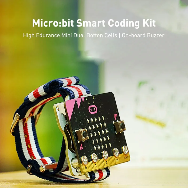 Micro:bit Smart Coding Kit Educational DIY Programming Watch Wearable Device with Microbit ...