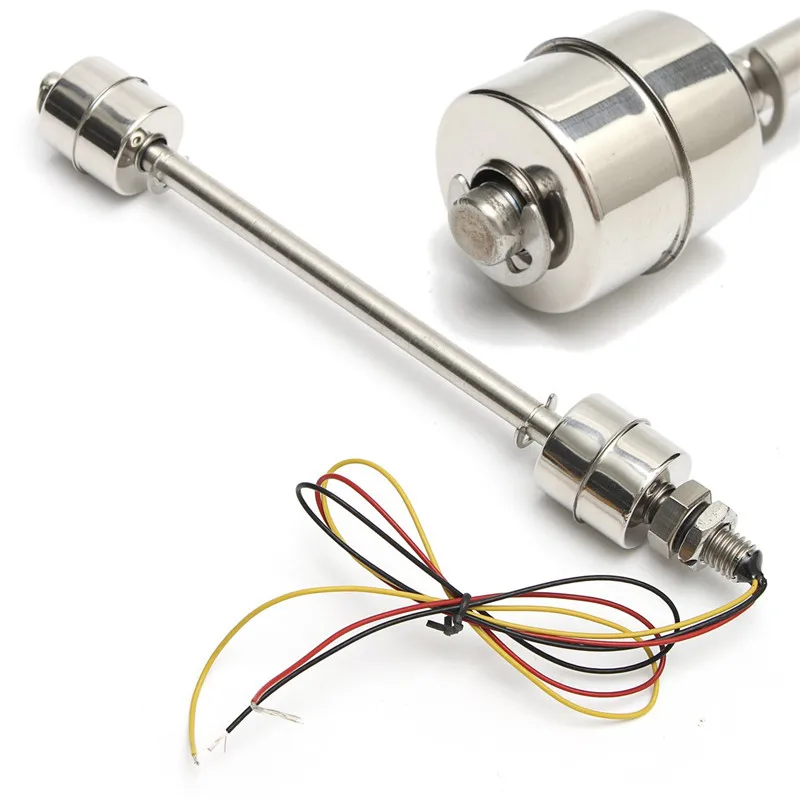 XNEMON Brand New 200mm Liquid Float Switch Water Level Sensor Stainless Steel DoubleBall Float ...