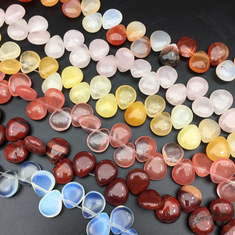 10-12mm-Natural-Crystal-Semi-precious-Stones-Horizontal-Hole-Flat-Water ...