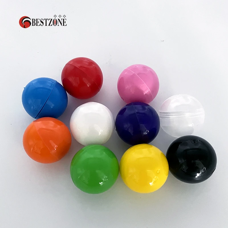 50pcs 32mm Plastic Empty Vending Toy Capsules Colorful Surprise Ball ...