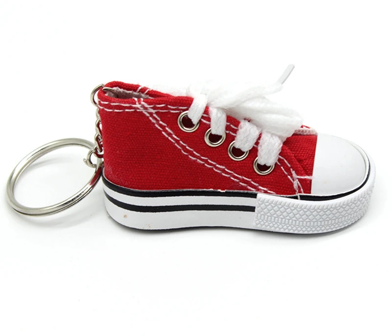 7.5CM 3D Novelty Canvas Sneaker Tennis Shoe Keychain Key Chain Pendants ...