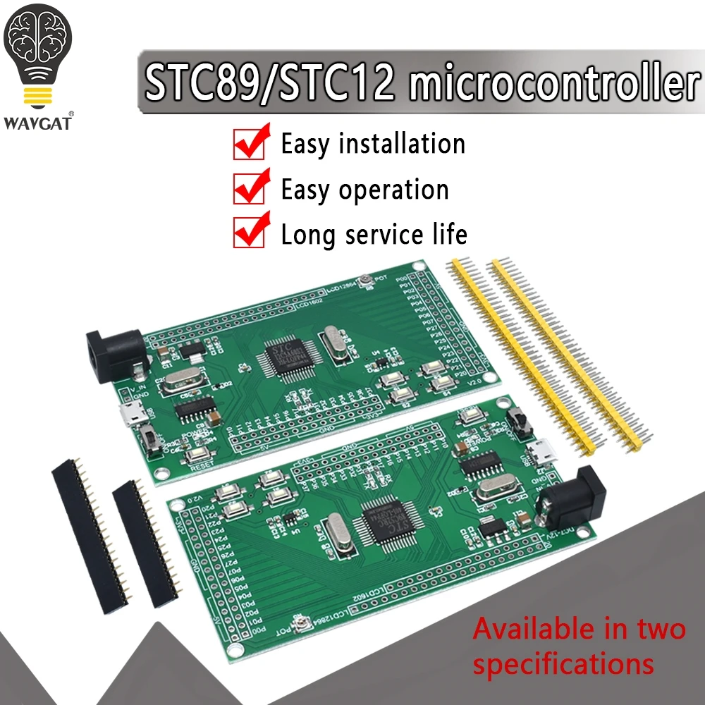 Stc89c52 Stc12c5a60s2 Microcontroller Minimum System Board 51 Development Board Lcd1602/lcd12864 ...