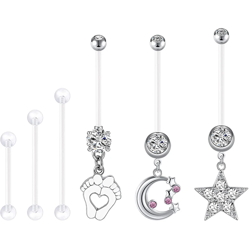 Pregnant Belly Button Piercing Rings