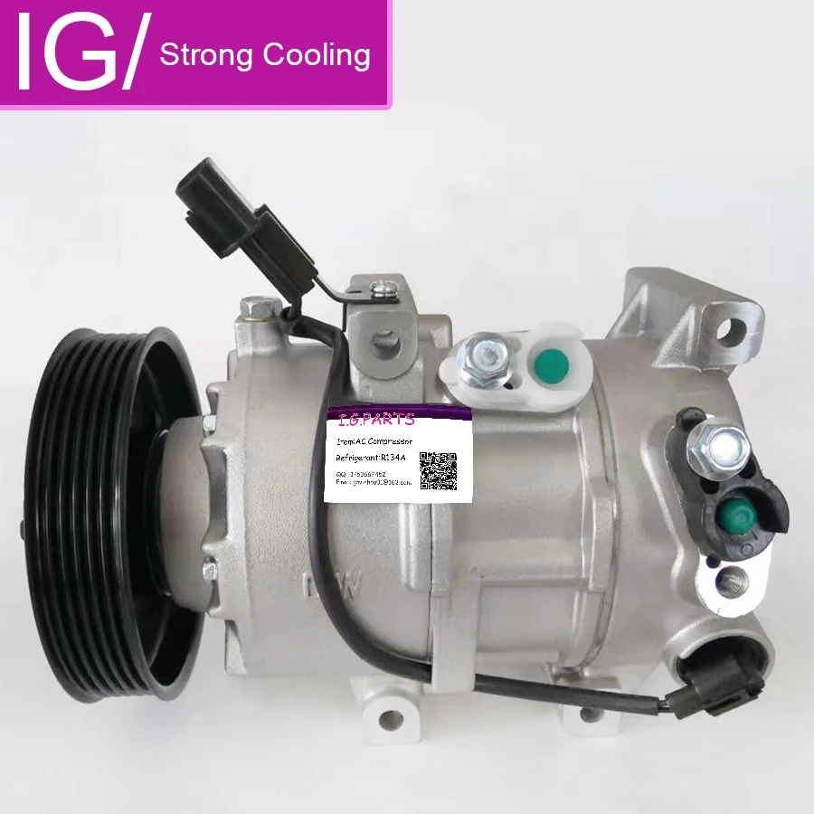 DVE12 AC Compressor For Hyundai Accent Kia Rio rio5 2012 2013 2014 2015 ...