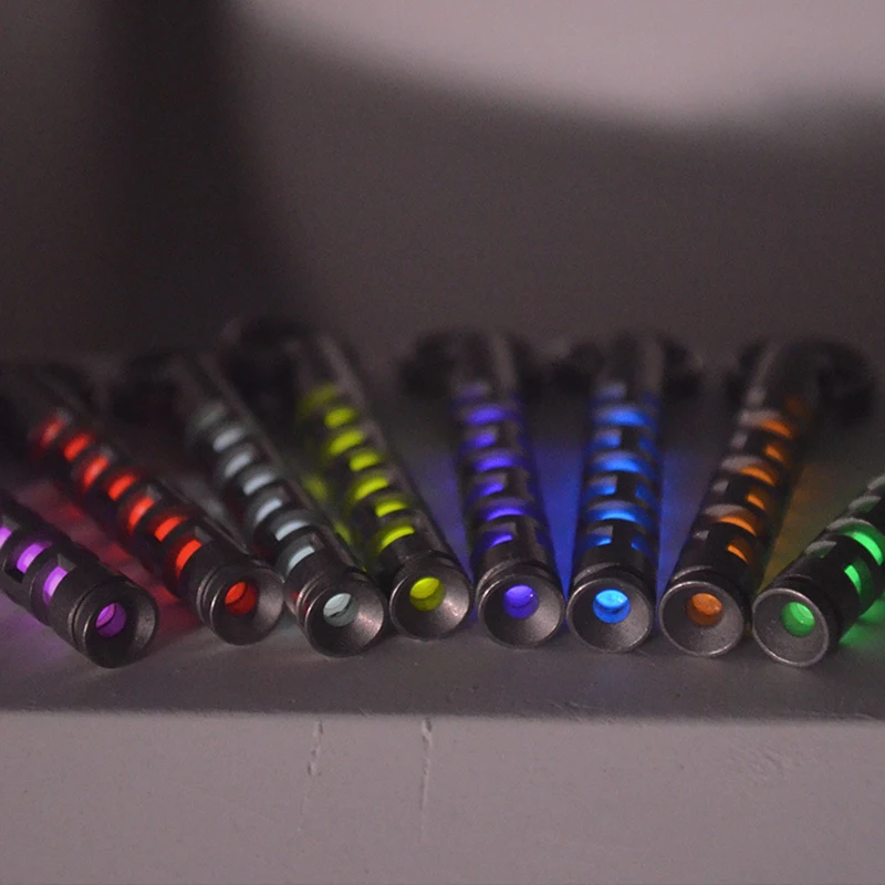 Tritium Tube Light Key Ring Titanium Alloy Pendant Outdoor Self ...