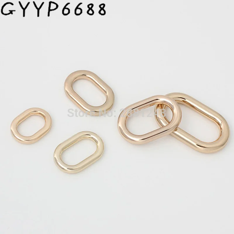 5colors 16mm 20mm 25mm 32mm Metal Loop Oval Rings Lether Welded O-ring ...