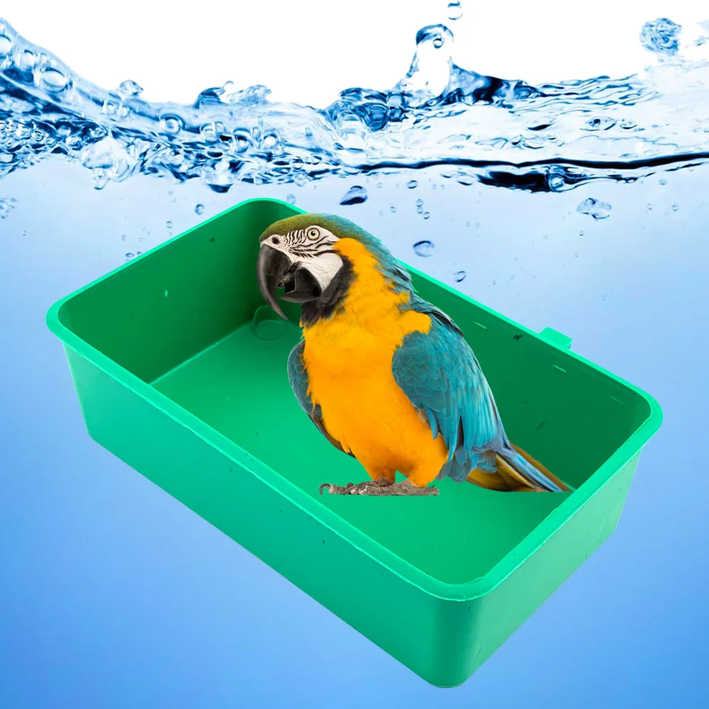 Pet-Bird-Bath-Bathtub-Parrot-Bath-Cage-Basin-Bird-Toys-Pet-Bird ...