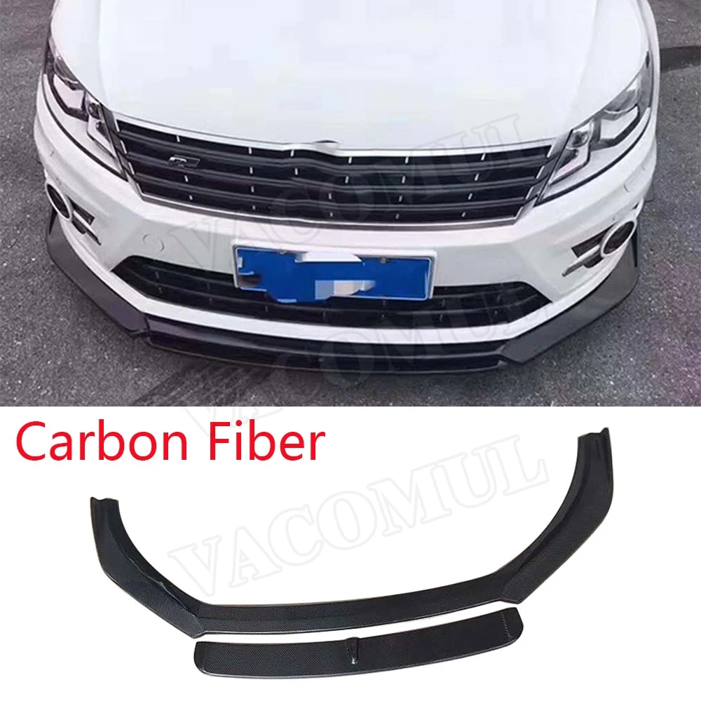 Carbon Fiber Car Racing Front Bumper Lip Spoiler Splitter Body Kit For ...