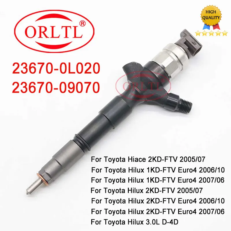 23670-0L020 Common Rail Injector 23670-09070 Genuine Fuel Injector ...