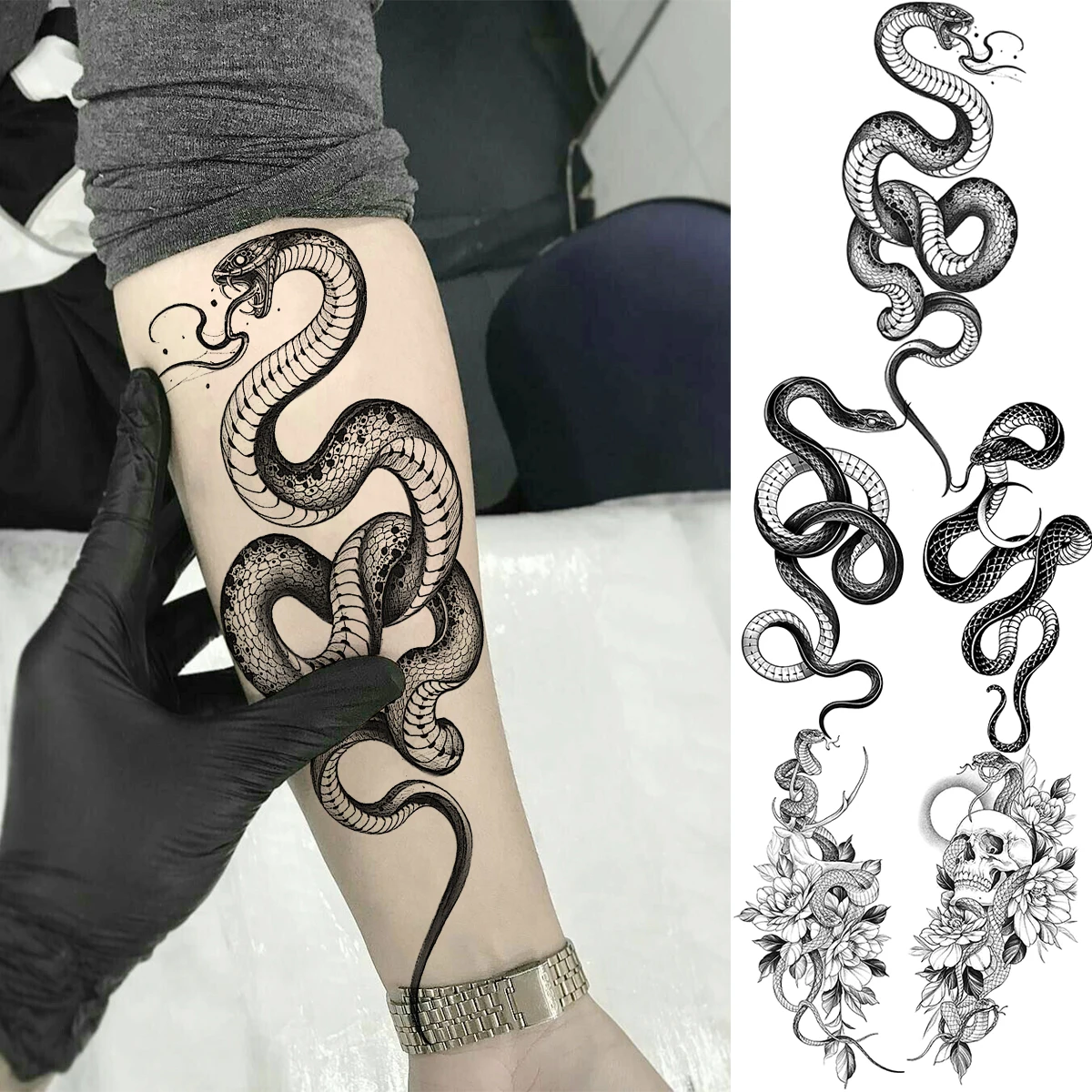 Snake Tattoos On Forearm