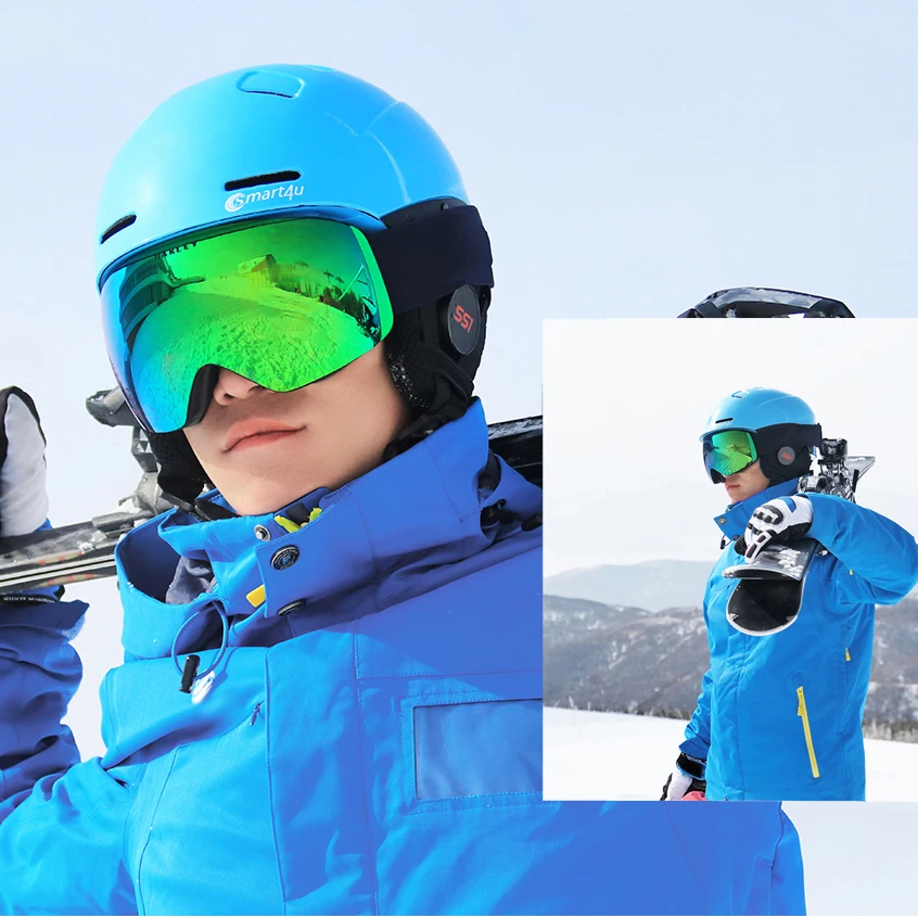 Bluetooth Ski Helmet Waterproof Ski Men And Women Skating Safety ...