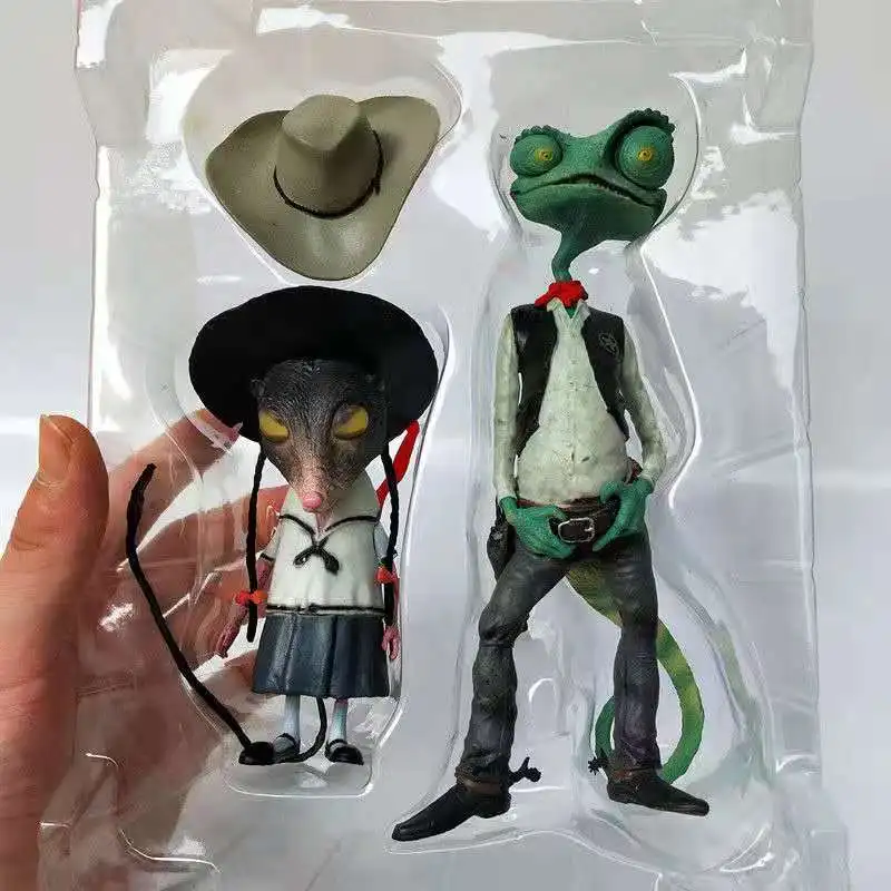 Movie Anime Rango Chameleon Mouse Hand-made Model Toy Decoration Boy ...