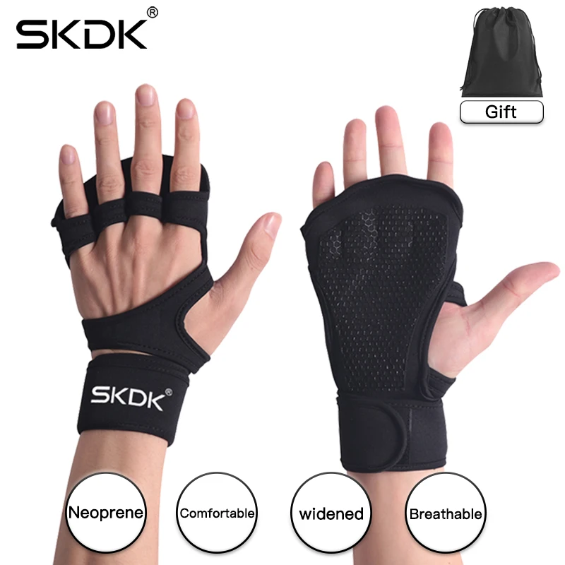 SKDK-Grips-Gym-Wrist-Band-Crossfit-Hand-Palm-ProtectorSports-Weight ...