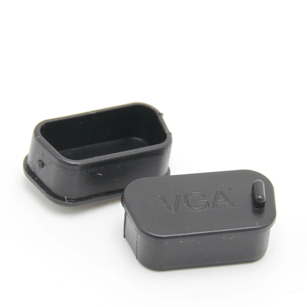 VGA Protective Cover Rubber Covers Dust Cap For VGA Connector Dust and ...