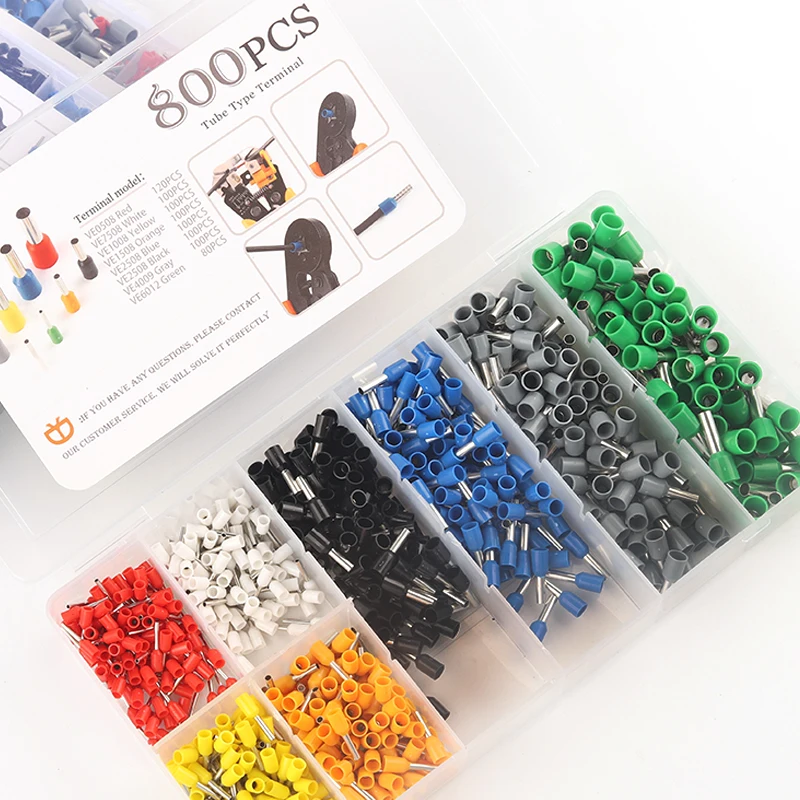 800-pces-ve-caixa-terminal-tubular-embalado-tubo-el-trico-virola ...