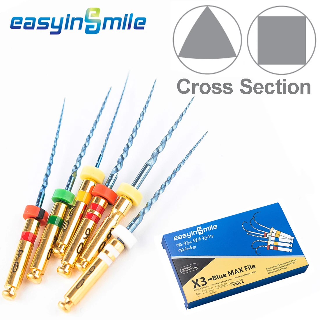EASYINSMILE-Dental-NITI-Rotary-Engine-Files-25MM-Endodontic-Root-Canal ...