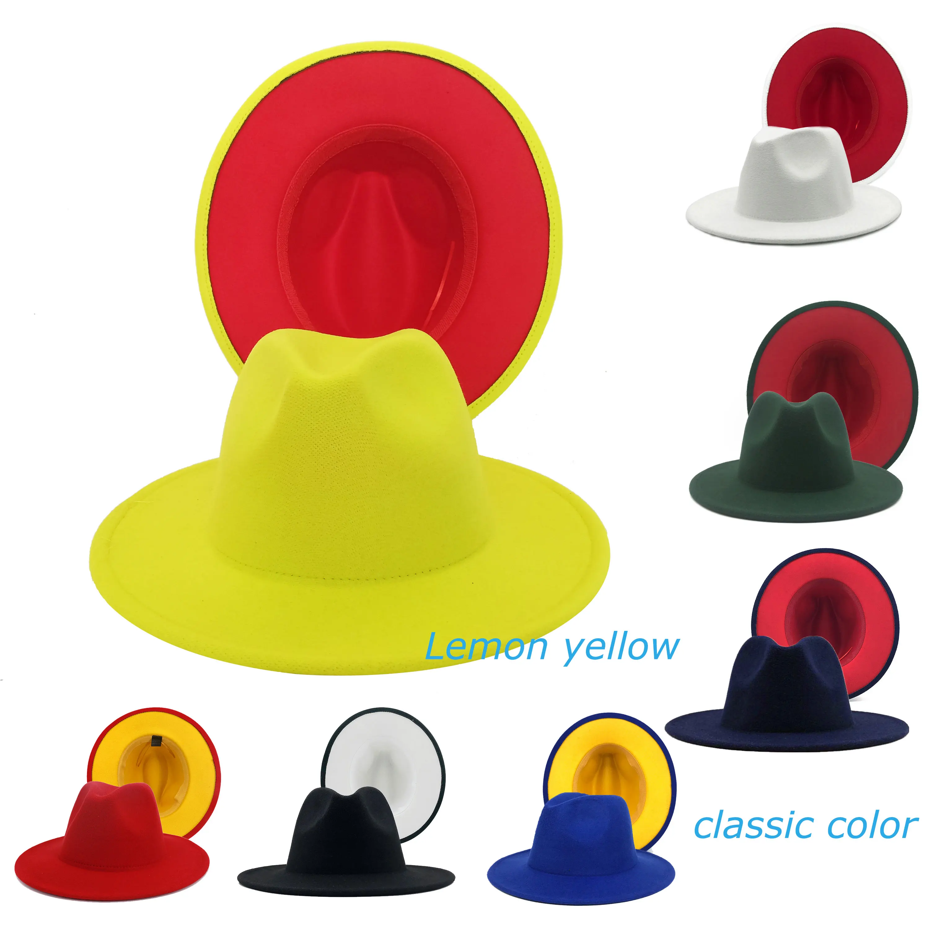 Fedora Hat Red Brim | Black Red Fedora Hat Mens | Black Fedora Red Brim ...