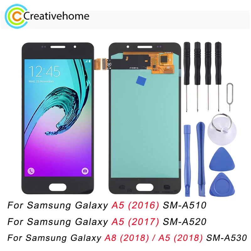 Oled Material Lcd Screen And Digitizer Full Assembly For Samsung Galaxy ...