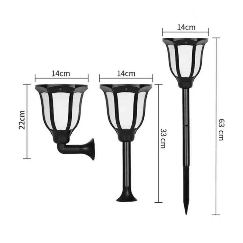 Светодиодный светильник на солнечной батарее открытый водонепроницаемый садовый светильник для