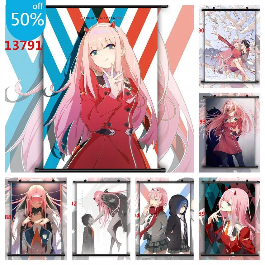 Darling In The FranXX Zero Two HD Print Anime Posters Canvas Painting ...