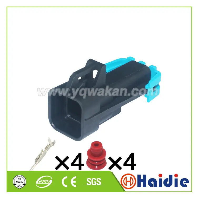 Free shipping 5sets 4pin Delphi GM LS2 O2 housing plugs sealed 4way ...