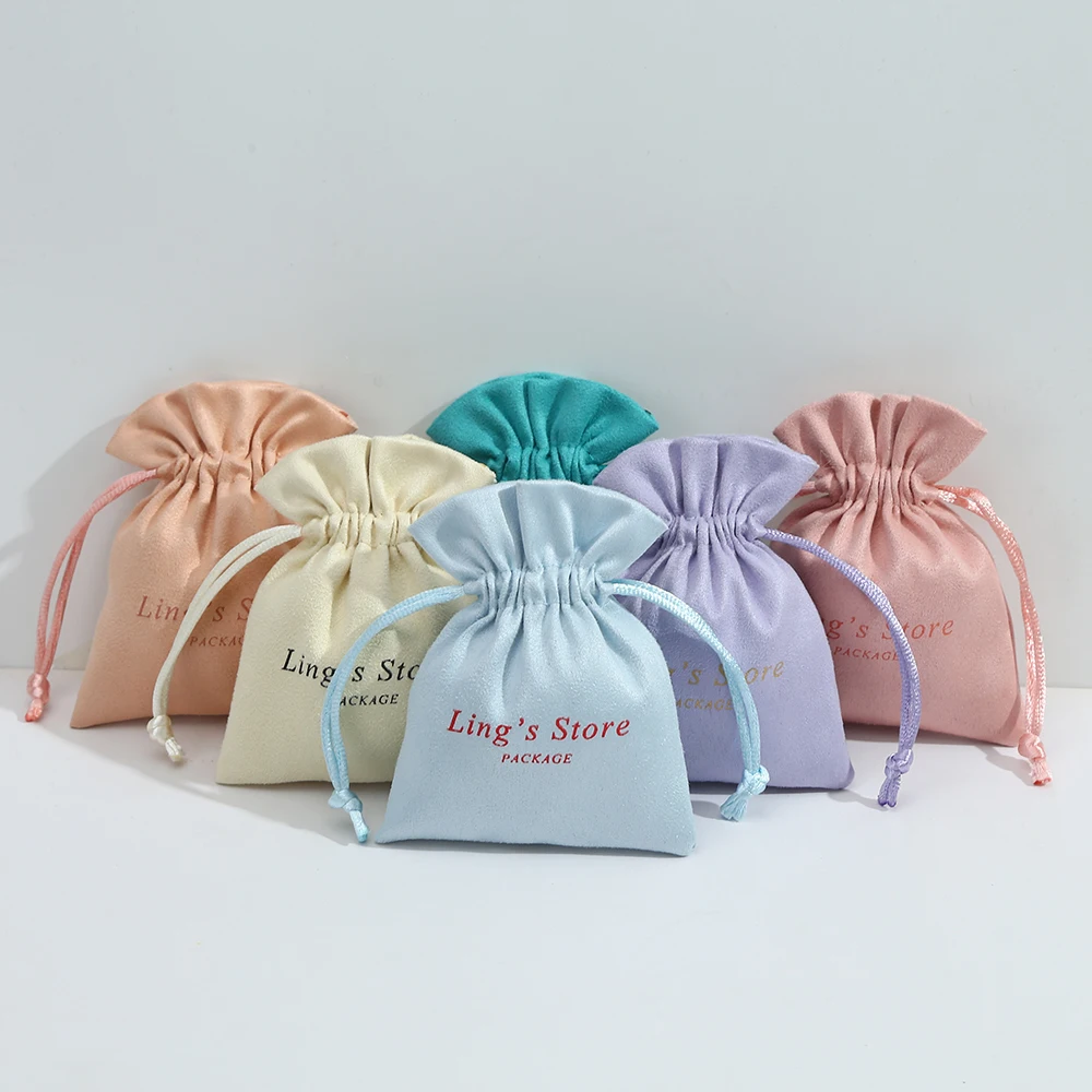 100Pcs-Candy-Colors-Flannel-Gift-Bags-Small-Velvet-bag-Jewelry-Packing ...