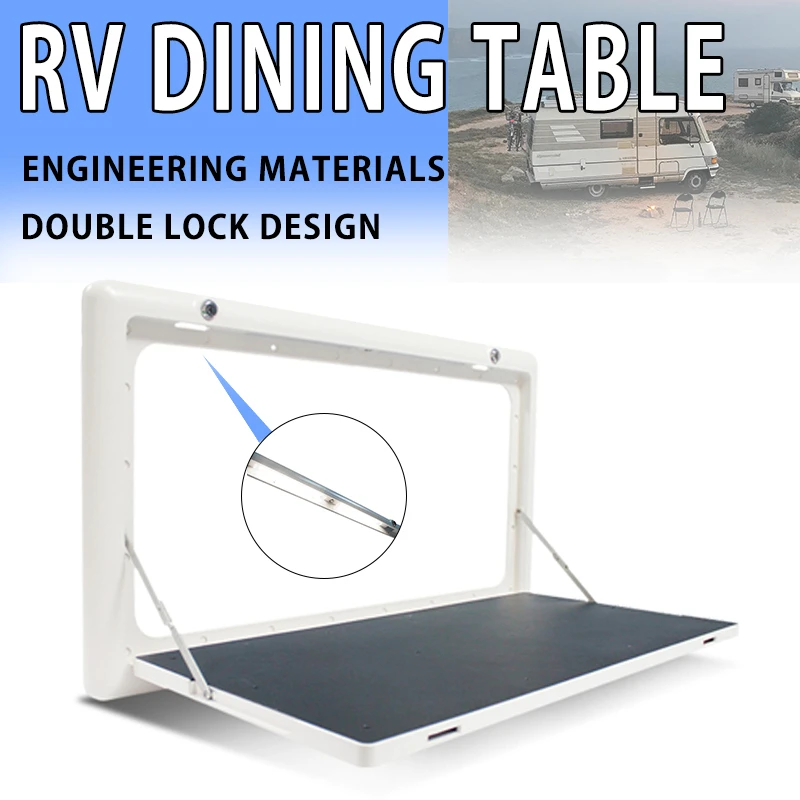 Caravan Rv Folding Camping Picnic Table Round Corner 800 X 450mm - Rv ...