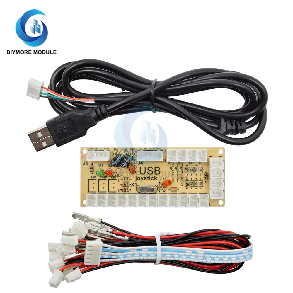 USB-Arcade-Joystick-Circuit-Board-Zero-Delay-Arcade-USB-Encoder-PC-to ...