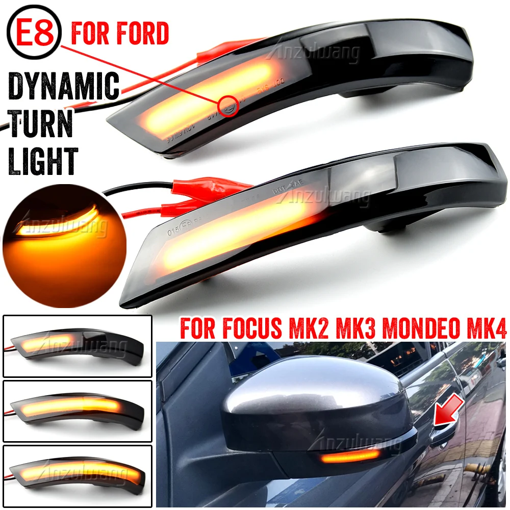 Car-LED-Dynamic-Turn-Signal-Light-Mirror-Sequential-Blinker-Indicator ...