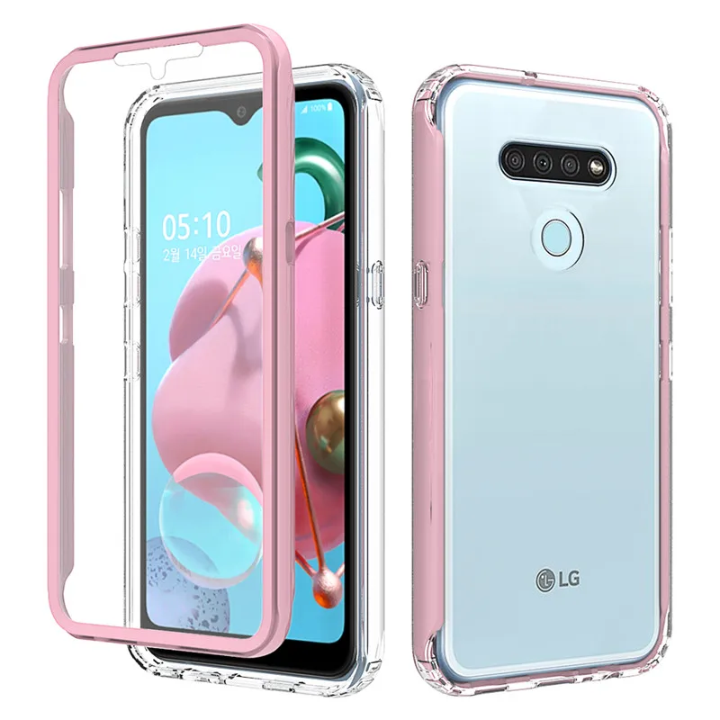 360-Full-Body-Screen-Protector-Transparent-Silicon-Case-LG-K31-K51 ...