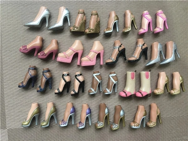 Female Doll Shoes Original Bratz Doll Body Shoes High Heels Multi Color ...