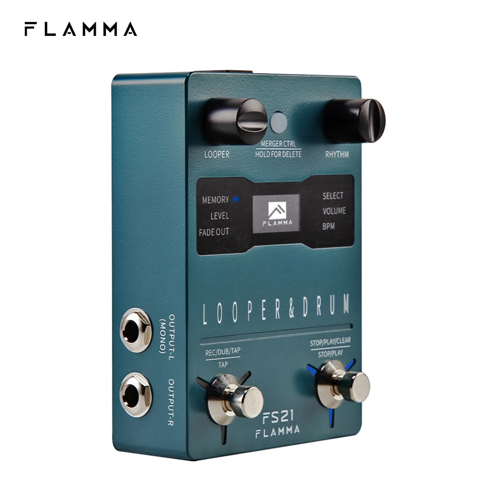 Flamma Fs21 Drum Machine Looper Guitar Effcts Pedal 160 Minutes Looper ...