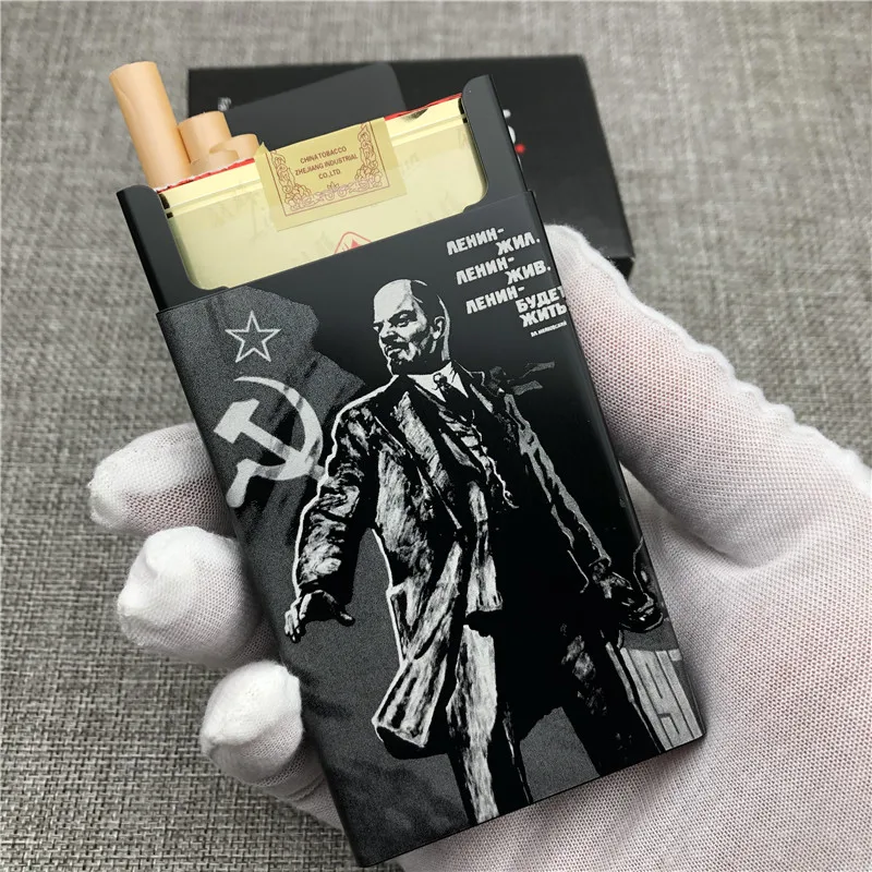 Customizd-Lenin-Russian-Style-Aluminium-Alloy-Cigarette-Case-Boxes ...