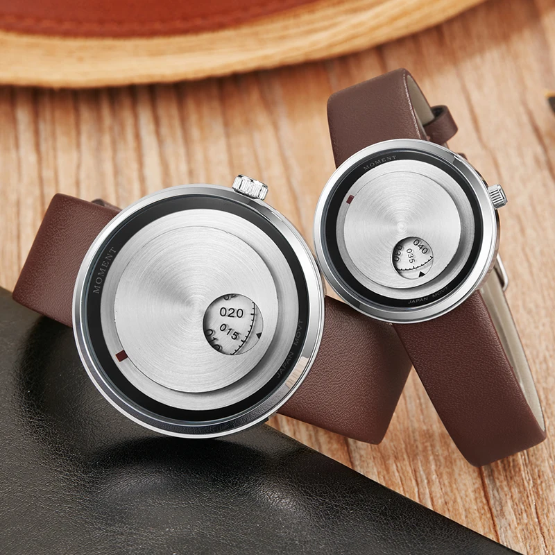 Unisex Minimalist Watch for Men Women Couple Quartz Wrist Watches ...