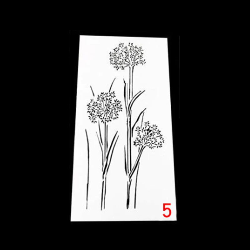 Allium Flower Stencil
