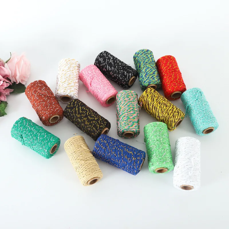 2mm-100-Gold-and-Silver-Silk-Cotton-Cord-Colorful-Cord-Rope-Twisted ...