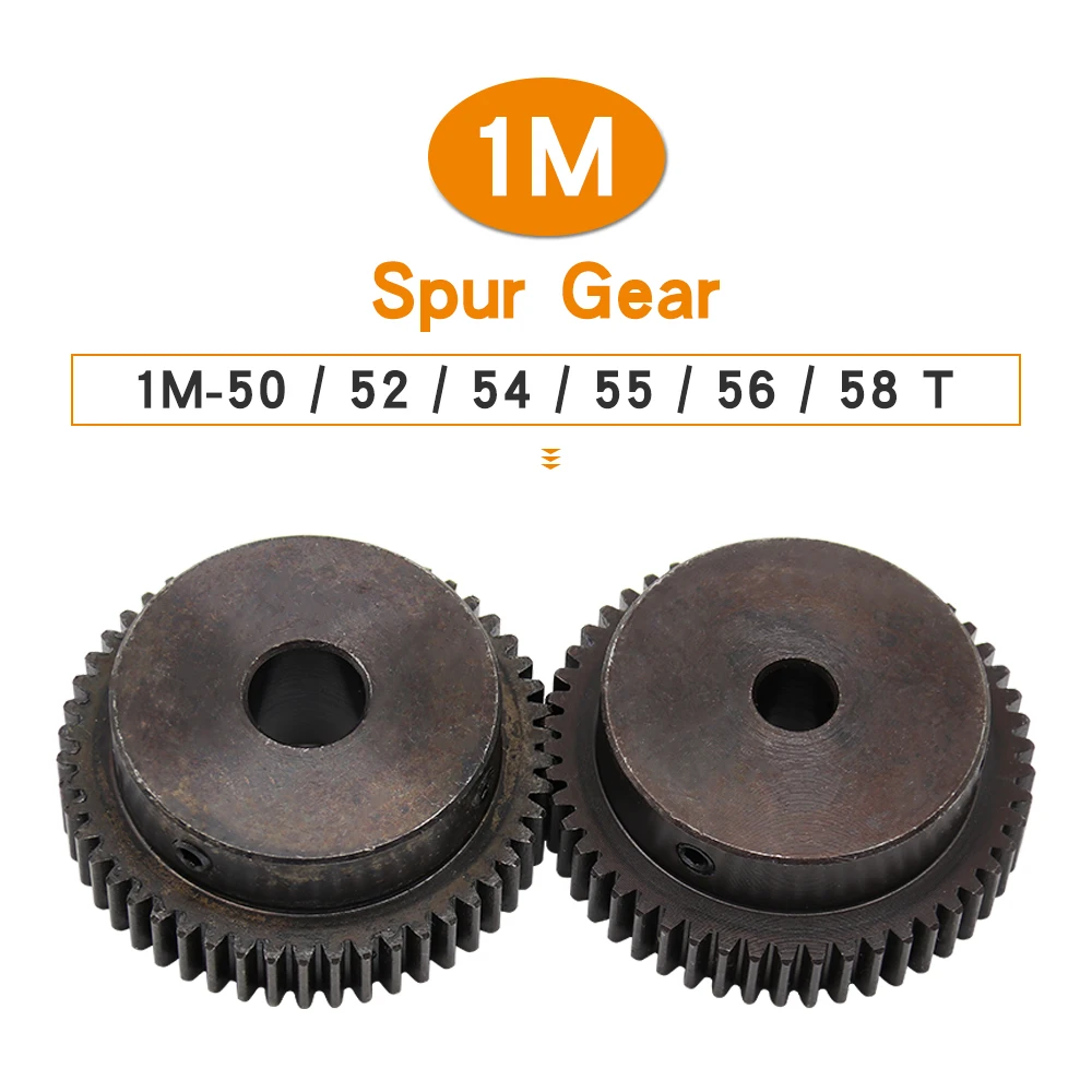 Pinion Gear 1M-50T/52T/54T/55T/56T/58T SC45#Carbon Steel High Frequency ...