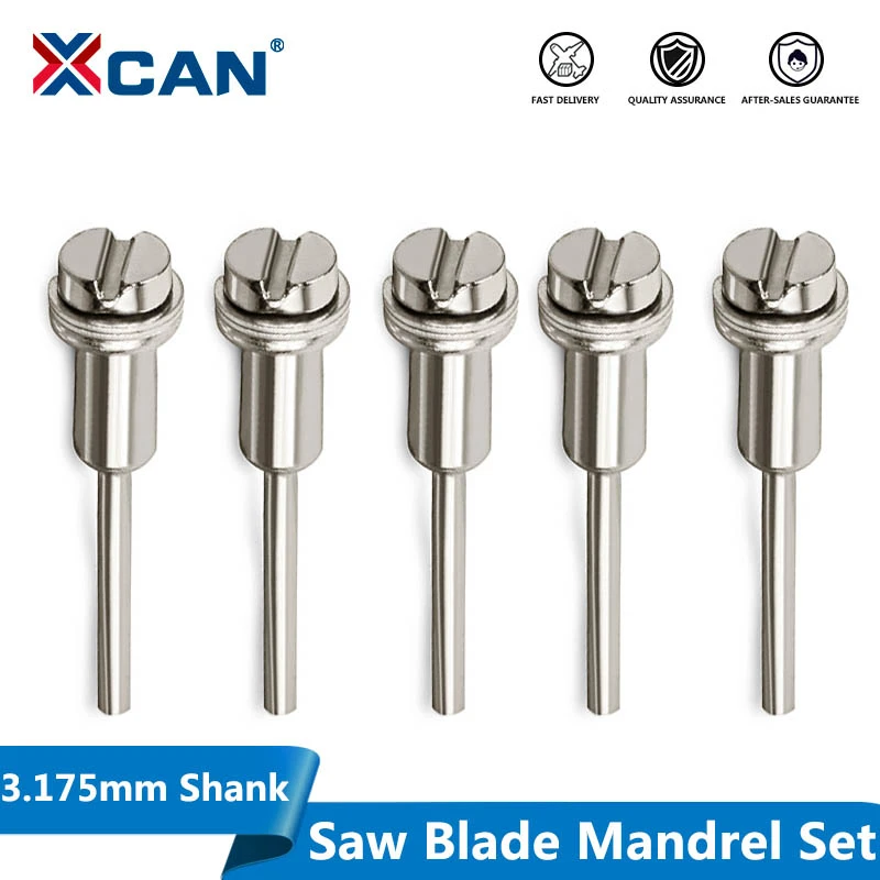 XCAN Saw Blade Mandrel 5pcs 3.175mm(1/8'') Cutting Disc Extension Rod ...